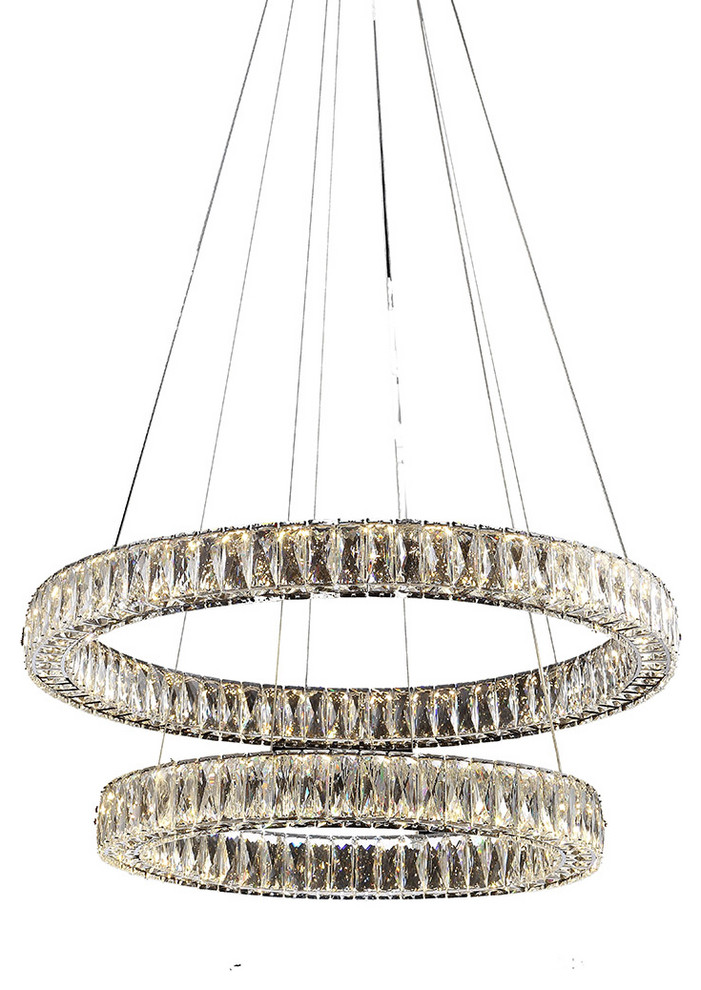 Beautiful Things Lighting Double Ring LED Crystal Chandelier BTL006 ...