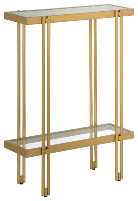 Henn&Hart 22" Gold Console Table - Contemporary - Console Tables - by ...