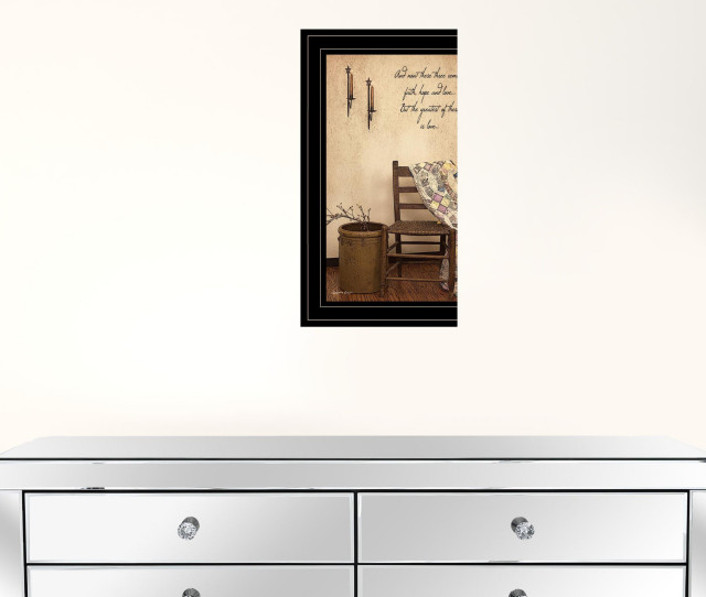 These Three Remain 3 Black Framed Print Wall Art - Farmhouse - Prints ...