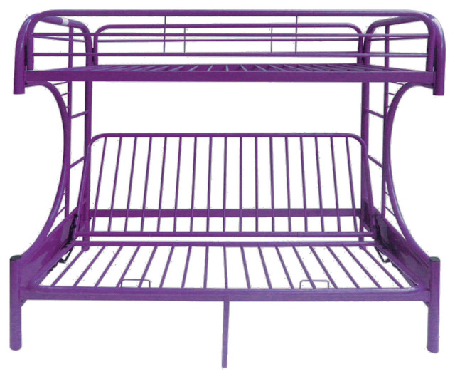 Eclipse Twin/Full/Futon Bunk Bed, Purple - Contemporary - Bunk Beds ...