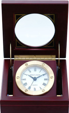 Solid Brass Boxed Clock With Quartz Movement - Beach Style - Desk And ...