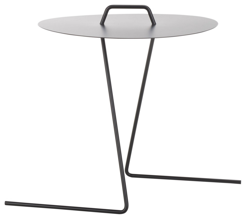 Safavieh Eugenia Side Table, Matte Black, #N/A - Industrial - Side Tables And End Tables - by ...
