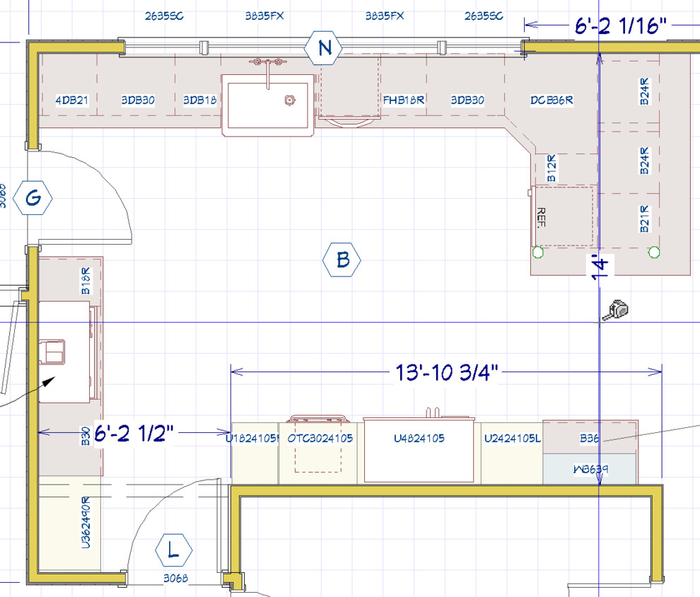20x14 kitchen - what am I missing? | Houzz Forum