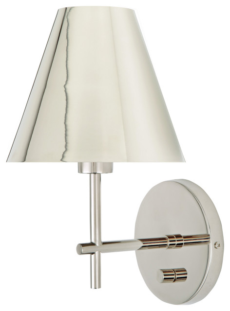 Somerset one light office sconce with metal shade - Transitional - Wall ...