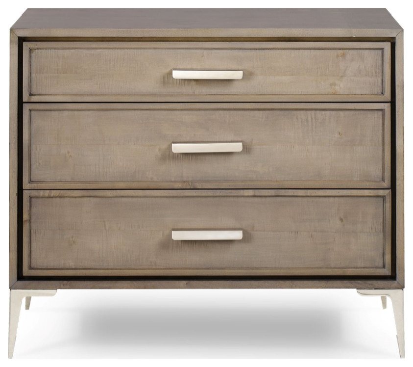 Pale Maple Nightstand | Andrew Martin Chloe - Midcentury - Nightstands ...