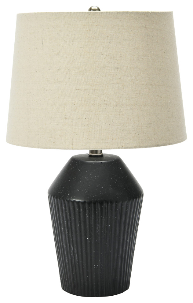 13" Round Stoneware Desk Lamp - Transitional - Desk Lamps - by Olive ...