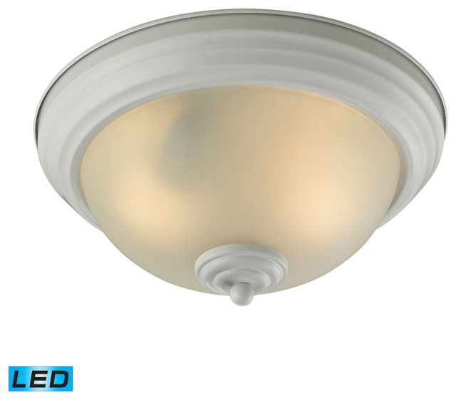 THOMAS LIGHTING 7102FM/40-LED 2-Light Flushmount in White - Includes ...