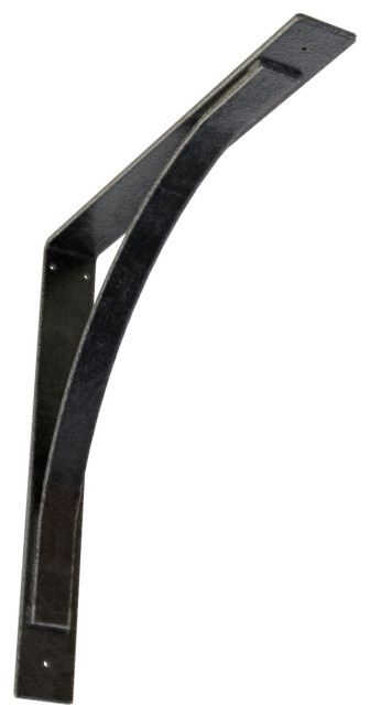 3"W x 6"D x 6"H Morris Steel Bracket, Antiqued Brass, 3"W x 24"D x 24"H - Brackets - by Ekena ...