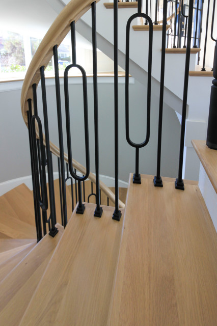 95_Remarkable and elegant floating elliptical staircase, McLean, VA ...