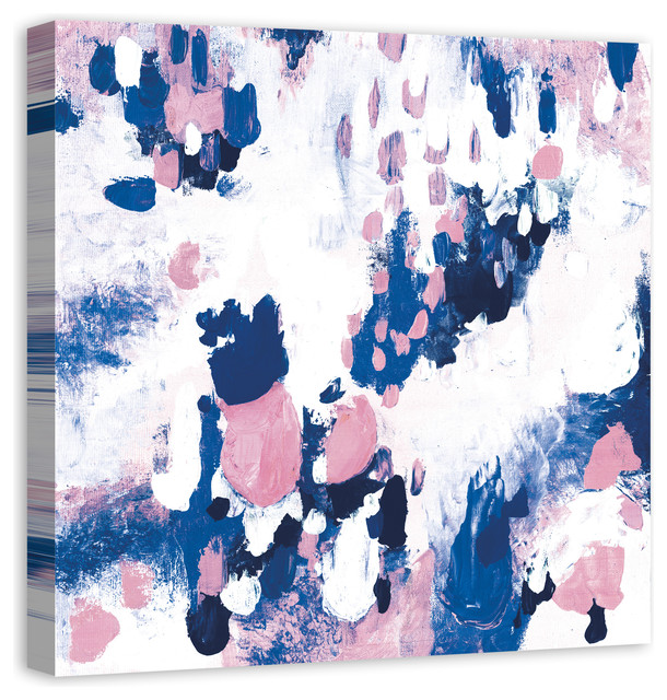 "Contemporary Study in Blush Abstract" Canvas Wall Art, 30x30, 30x30 ...