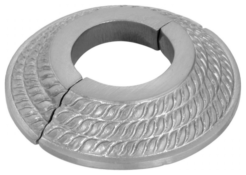 Triple Roped Radiator Flange Satin 1" (IPS) pipe 1-3/8" inside dia ...