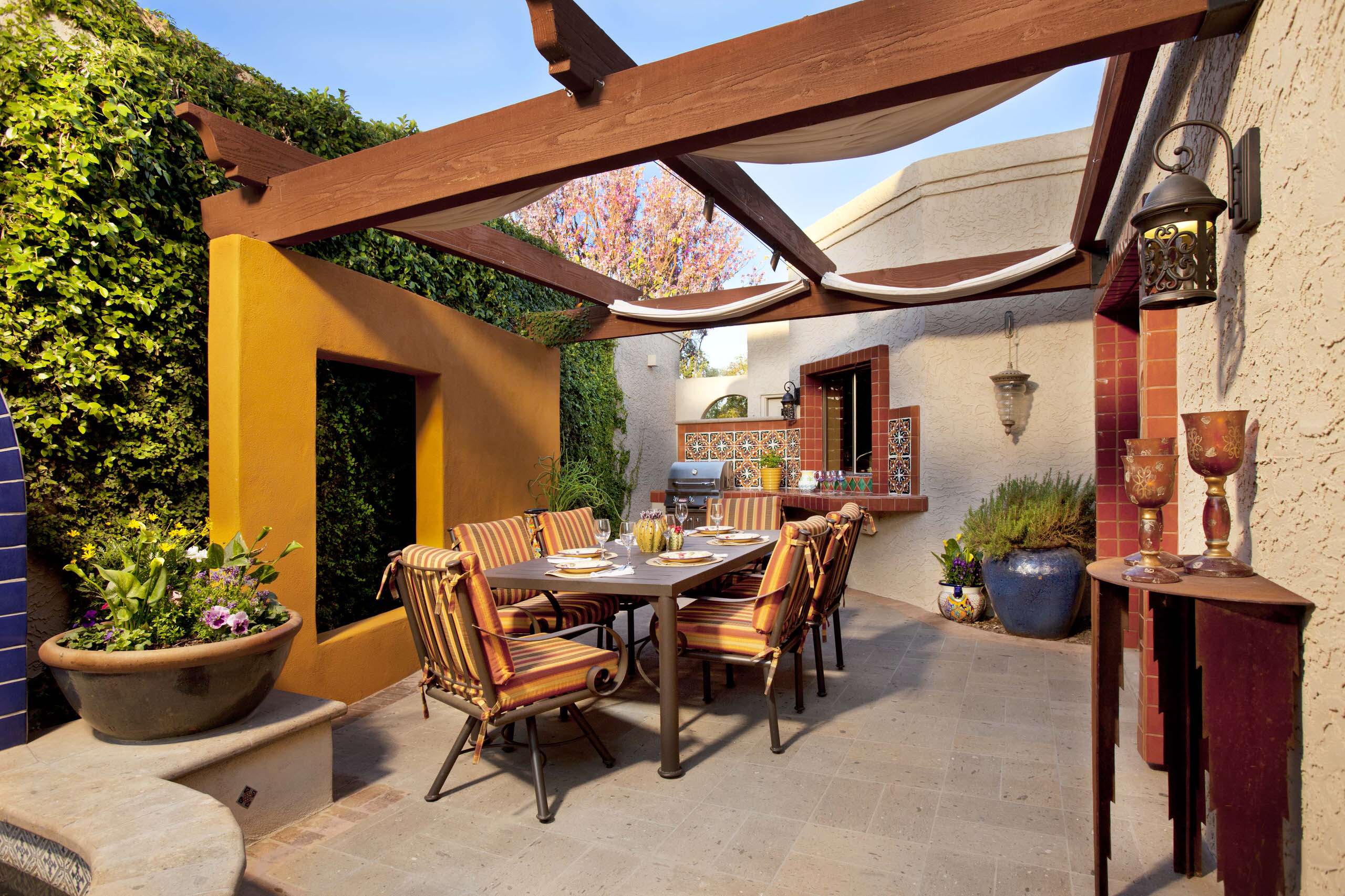 Mediteranian Spanish Style Patio Covers Spanish Patio Photos & Ideas