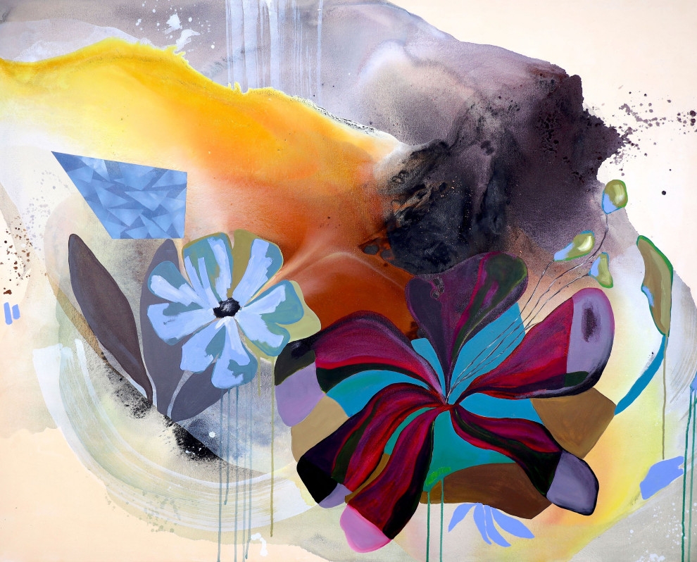 Flower head painting, Still life flower art, Landscape art, Abstract ...