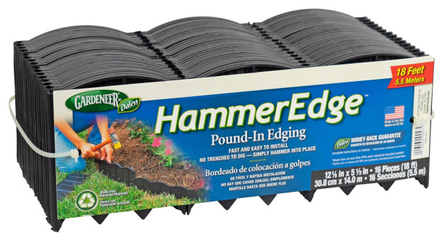 Dalen Products Gardeneer Edge Pound-In Garden and Landscape Edging 18 ...
