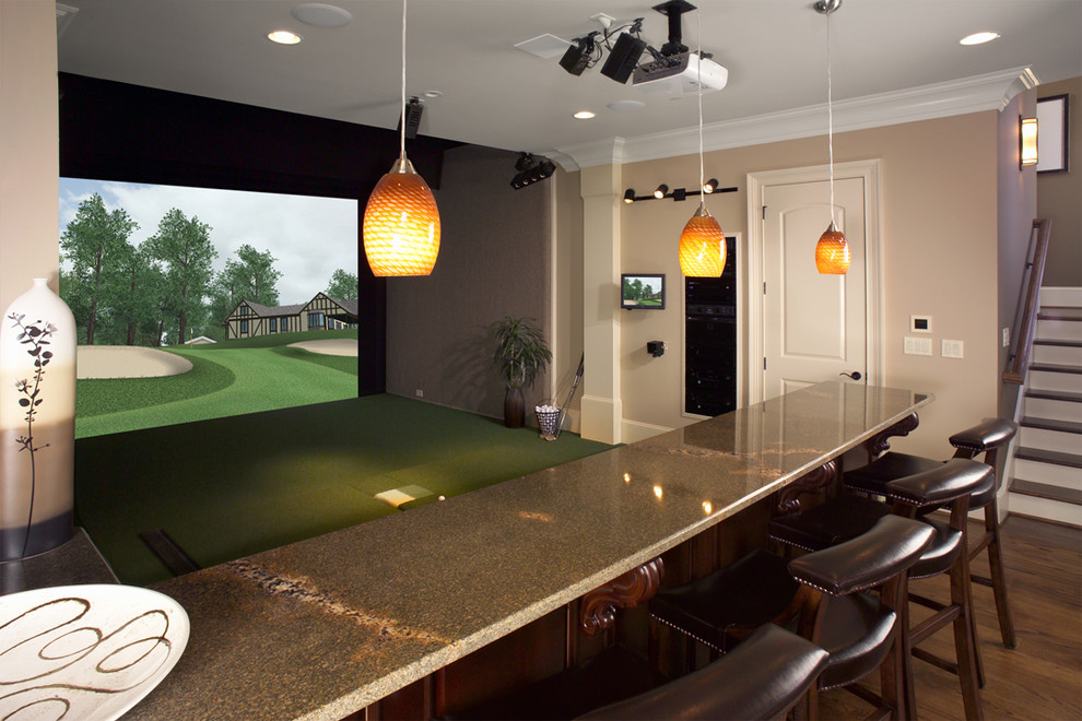 Custom Golf Simulator for Home or Office - Contemporary - Home Gym ...