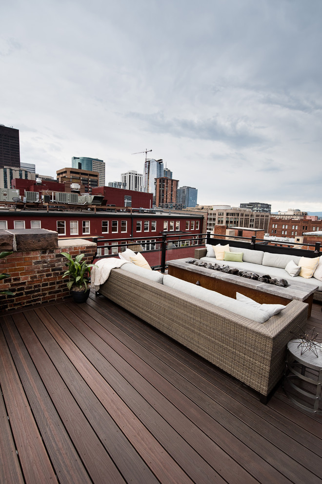 Urban Rooftop Deck -- Envision Distinction Rustic Walnut composite ...