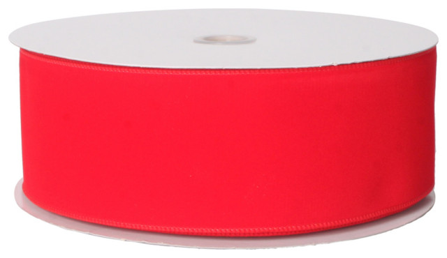 3"x50Yd Red Velvet Outdoor Ribbon - Contemporary - Holiday Decorations ...