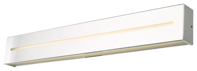 Grin 1 Light Bathroom Vanity Light, Chrome - Contemporary - Bathroom ...