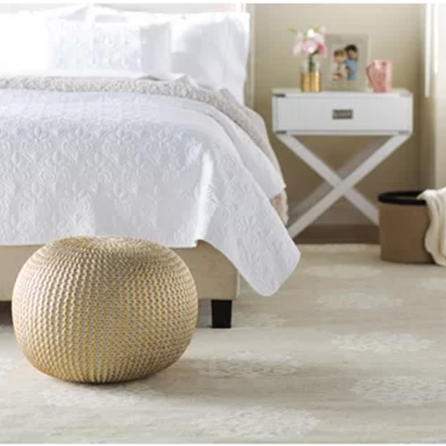 Bone Gold Pouf - Scandinavian - Floor Pillows And Poufs - by LR Home ...
