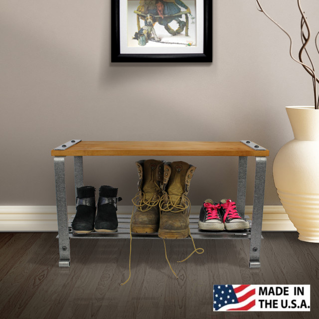 Handcrafted Craftsman Multi-Purpose Bench with Solid Alder Wood ...