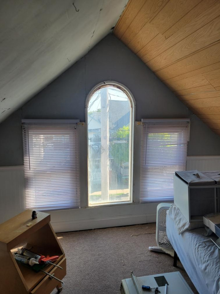 Gabled attic bedroom window treatment puzzle | Houzz Forum