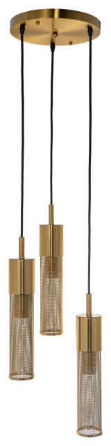Remington 3-Light Cluster Cylinder LED Pendant - Transitional - Pendant ...