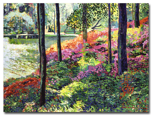 'Azalea Forest Grove' Canvas Art by David Lloyd Glover, 26" x 32 ...