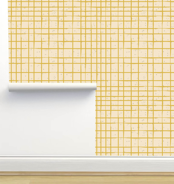 Geometrical Yellow Wallpaper by Monor Designs, Sample 12"x8 ...