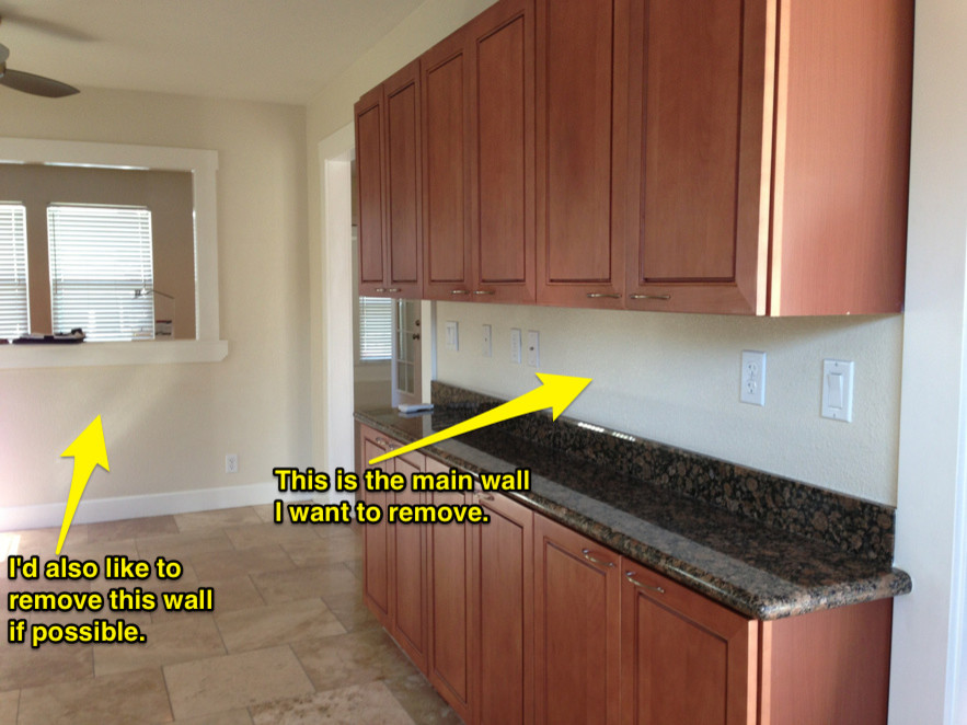 Need advice on kitchen remodel / wall removal.