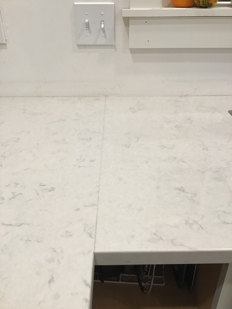 Is this an acceptable seam in quartz countertop?