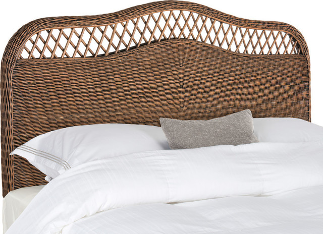 Safavieh Sephina Brown /Multi Rattan Headboard, Brown/Multi - Tropical ...