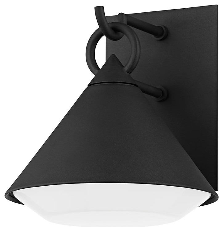 Catalina 1 Light Small Exterior Wall Scone, Textured Black ...
