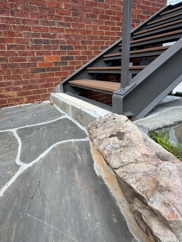 Deck Stair base step dilemma