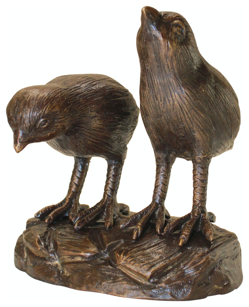 Bronze Quail Statues, Set of 4 - Contemporary - Garden Statues And Yard ...