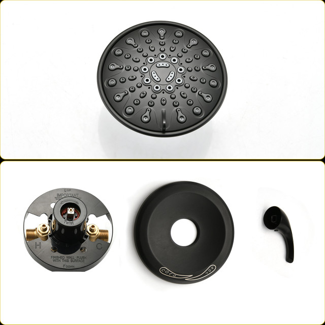 6-Spray High Pressure Shower Set With Rough-in Valve - Contemporary ...