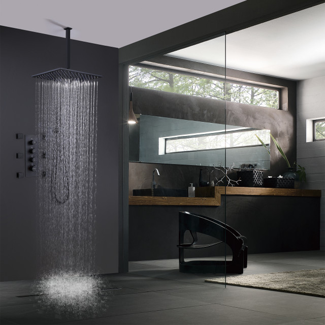 Luxury Multifunction Wall Mounted Thermostatic Shower System with 6 ...