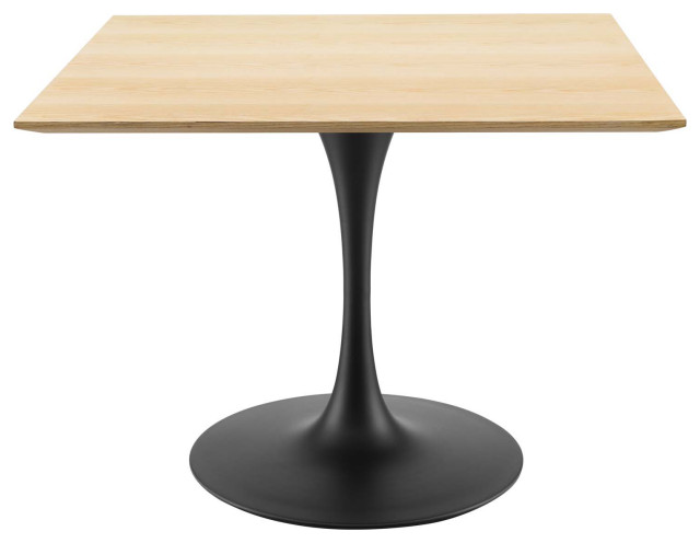 Dining Table, Square, Wood, Black Dark Brown, Modern, Cafe Bistro ...