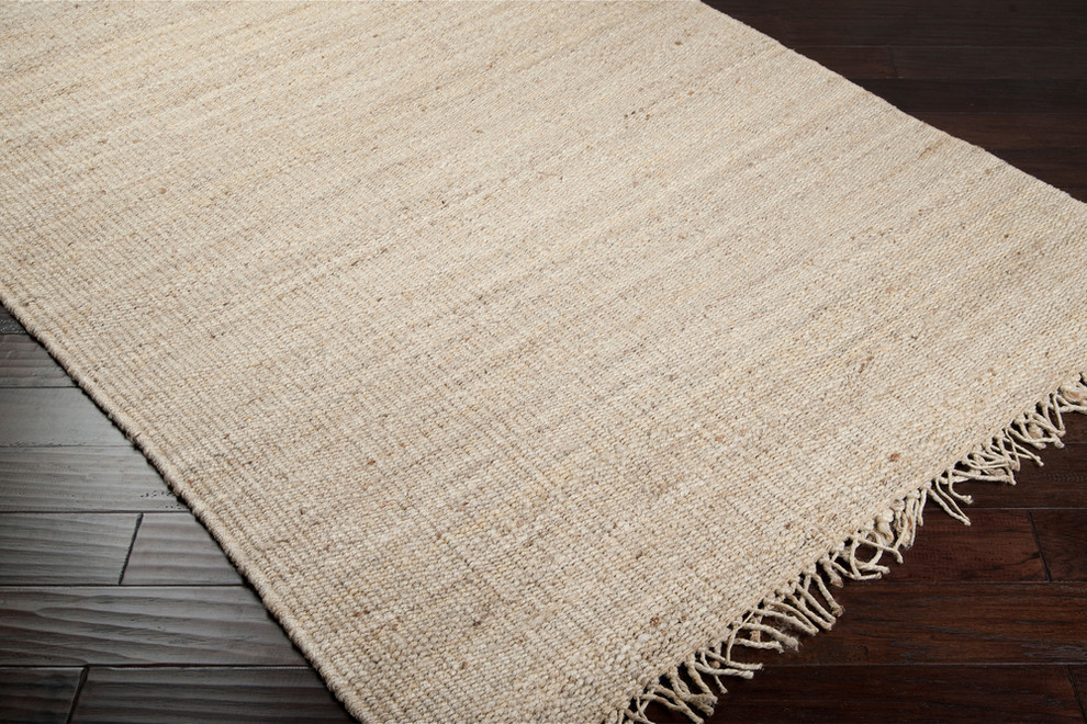 Surya Jute Bleached Area Rug, 8' Round - Beach Style - Area Rugs - by ...