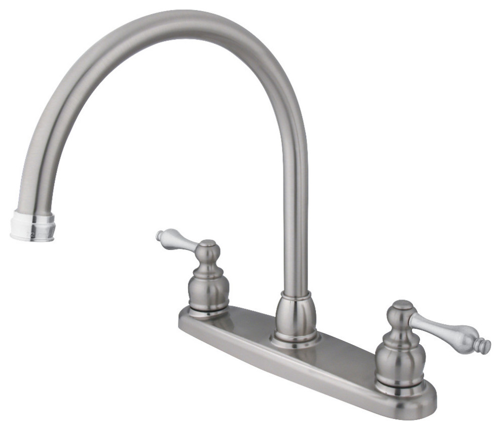 Kingston Brass Victorian 8-Inch Centerset Kitchen Faucet - Traditional ...