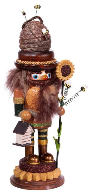 Kurt Adler Hollywood Bee Keeper Nutcracker, Multi, 15" - Traditional ...