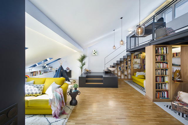 Room Tour: An Ingenious Loft Conversion Packs in Several ‘Rooms’ | Houzz IE