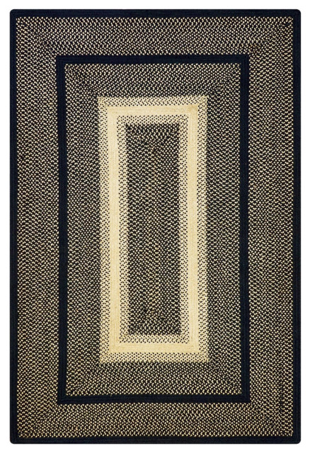 Homespice D"cor Manchester Jute Braided Rug Oval, 5 x 8' - Traditional ...