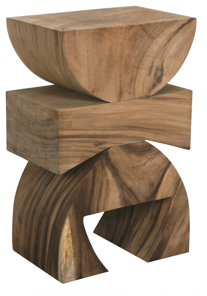 Monteiro Side Table, Stool - Rustic - Side Tables And End Tables - by ...