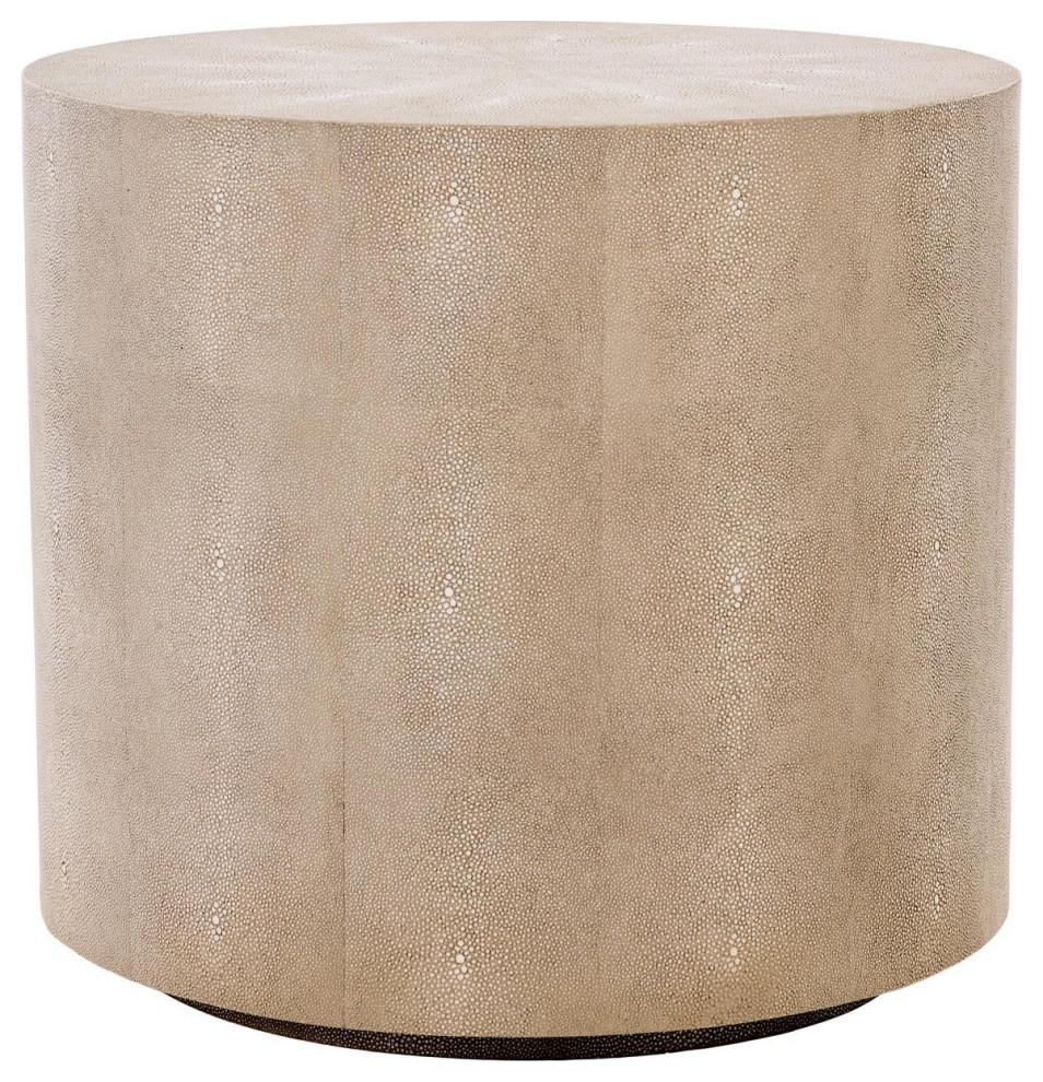 Javon Faux Shagreen End Table Natural - Contemporary - Side Tables And ...