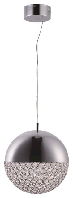 ET2 Lighting Eclipse 1 Light Pendant, Polished Chrome - Contemporary ...