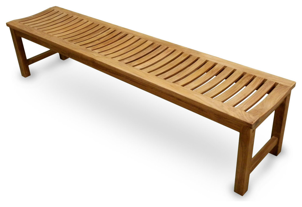 Classic 5' Backless Bench - Transitional - Outdoor Benches - by Douglas ...