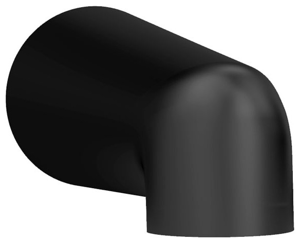 7" Matte Black Tub Spout - Transitional - Bathtub Faucets - by Symmons ...