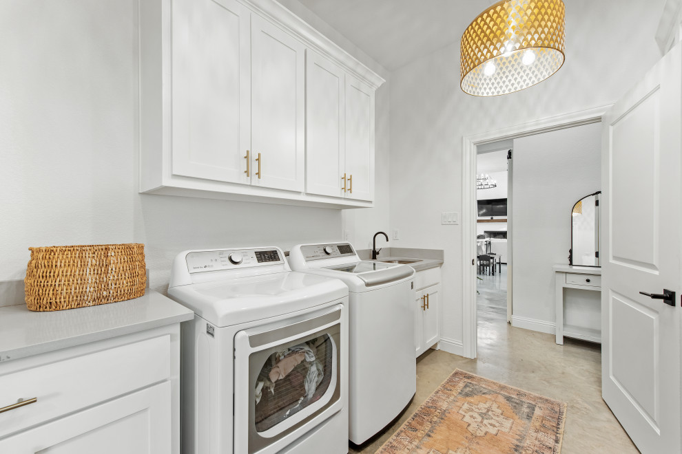 Hill Country Modern Farmhouse - Farmhouse - Laundry Room - Dallas - by ...