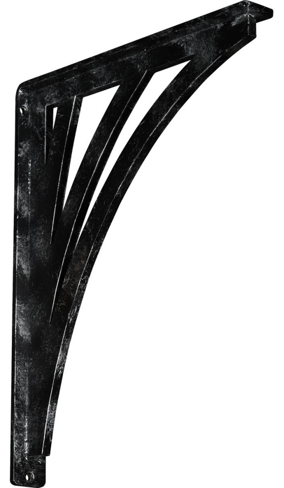Nevio Wrought Iron Bracket, 1 1/2"Wx12"Dx15"H - Transitional - Brackets ...