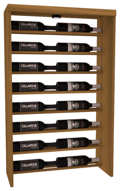 CellarVue Redwood Horizontal Wine Rack, Unstained - Transitional - Wine ...